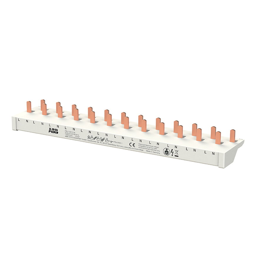 ABB veramelrail | 1F + N, 12 modules | Wildkamp.nl