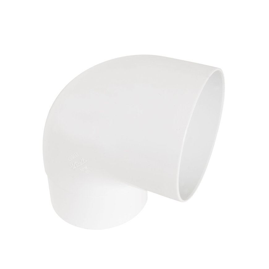 Bocht 87° | 100 mm, wit | Wildkamp.nl